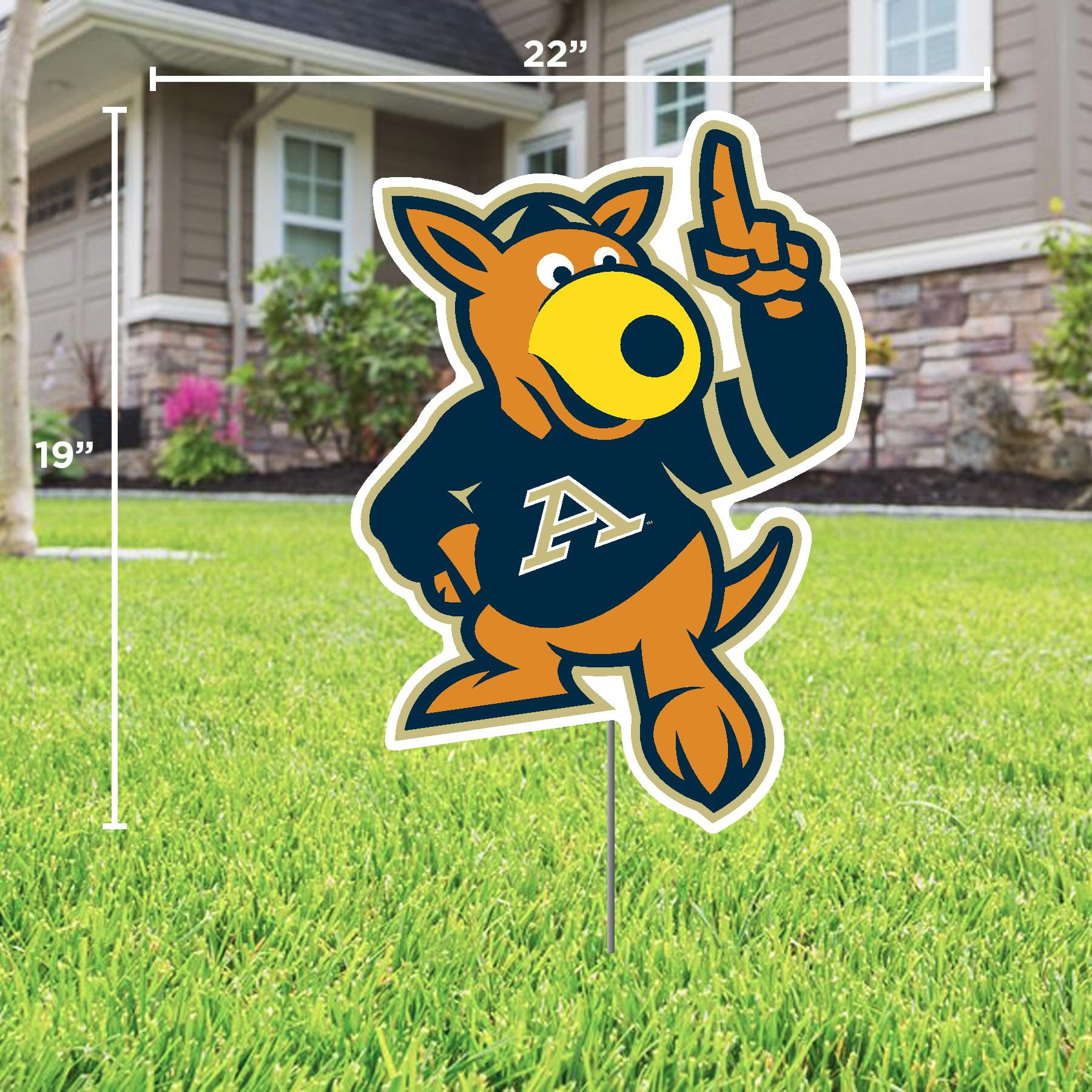 University of Akron Mascot Lawn Sign - Walmart.com