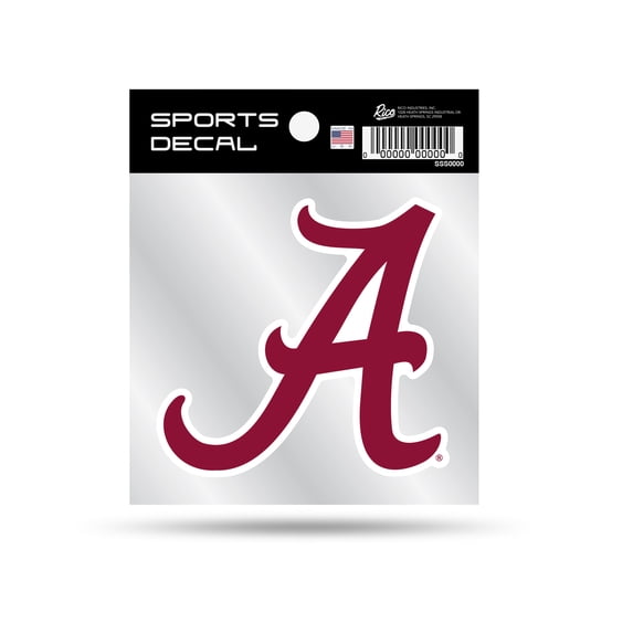 Alabama University Clear Backer Decal W/ Primary Logo (4"X4") - Walmart.com