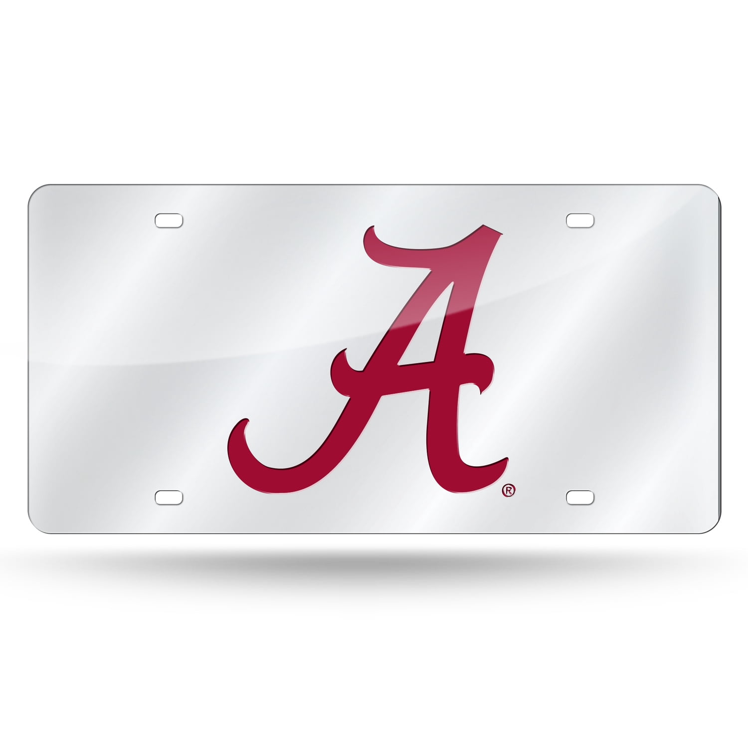 Alabama-Crimson-Tide Mirrored Laser Cut License Plate Laser Tag ...
