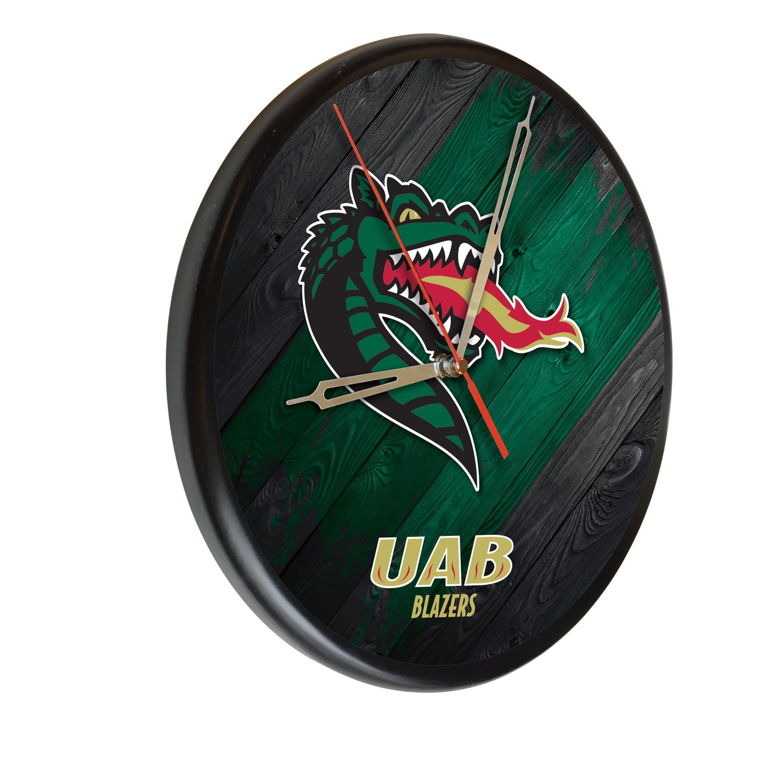 UAB Blazers 13'' Team Printed Wood Clock - Walmart.com