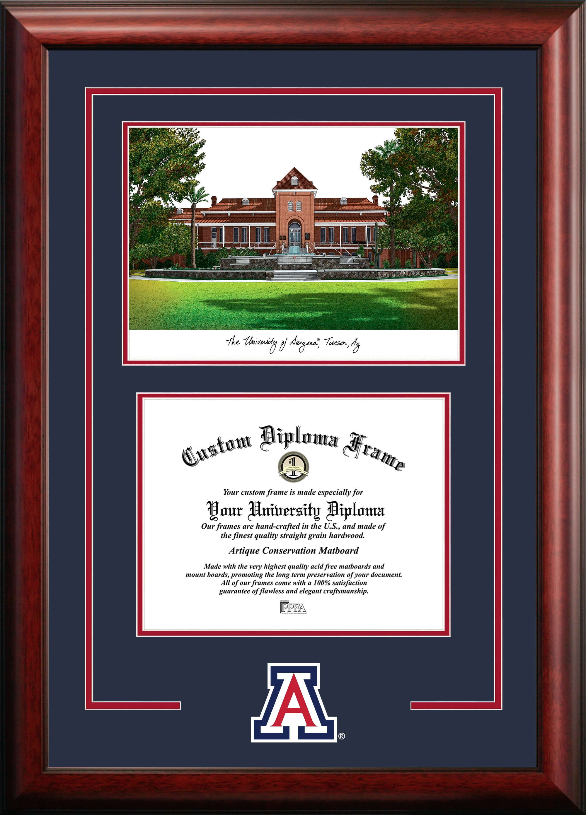 University of Arizona 8.5 x 11 Spirit Graduate Diploma Frame - Walmart.com