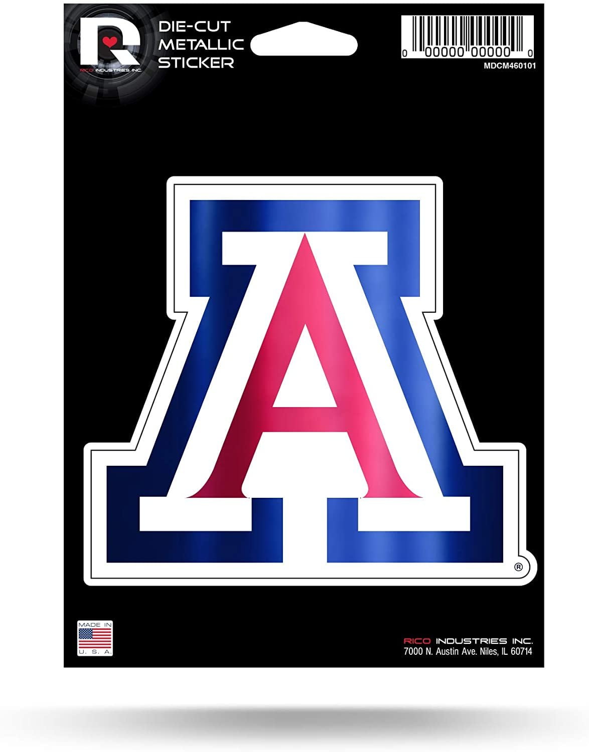 University of Arizona Wildcats 5 Inch Die Cut Shimmer Metallic Decal ...