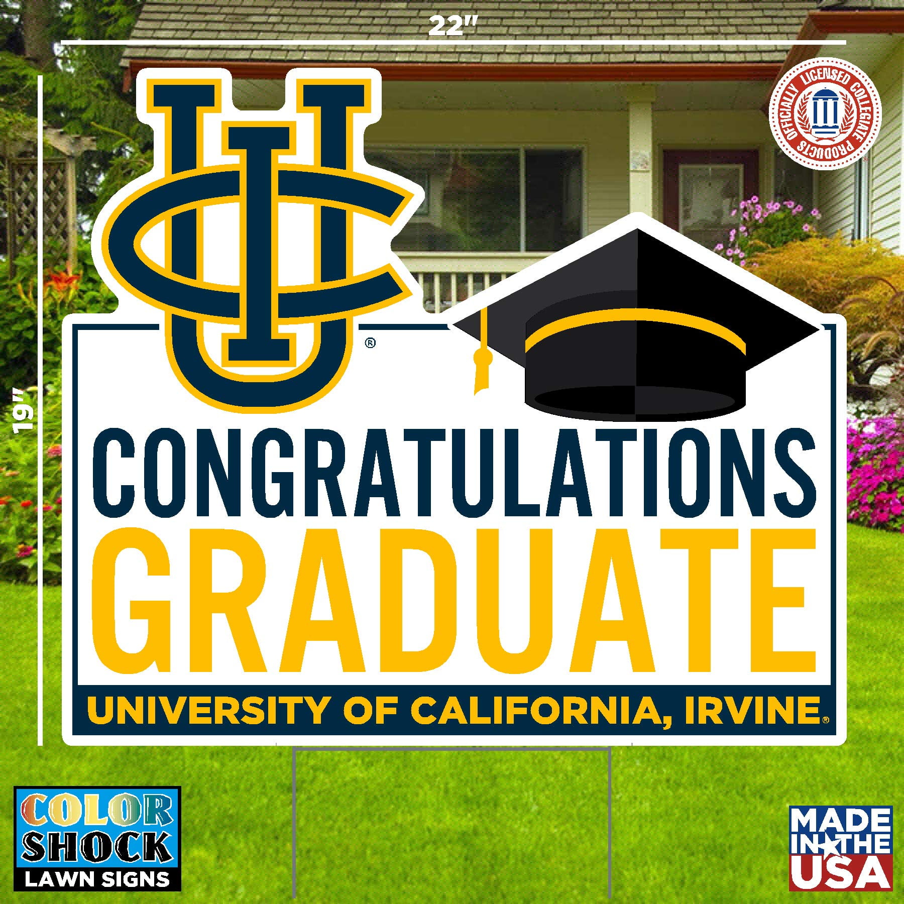 University of California Irvine Lawn Sign - Congratulations Graduate ...