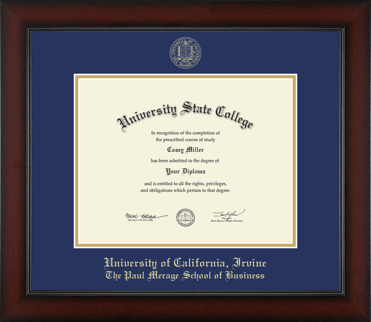 University of California Irvine The Paul Merage School of Business ...