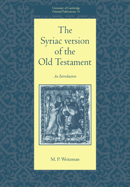 University of Cambridge Oriental Publica The Syriac Version of the Old ...