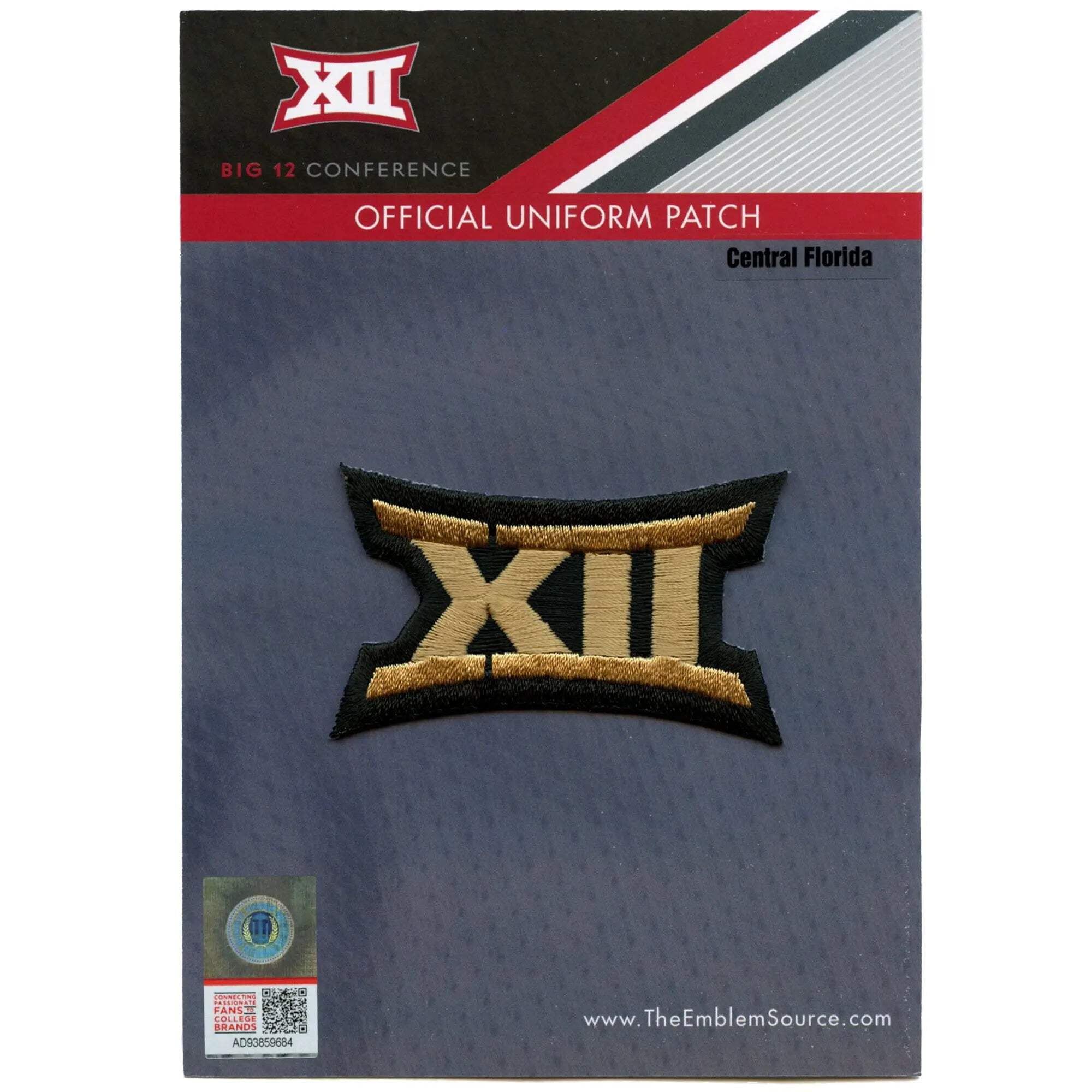 University of Central Florida Big 12 XII Conference Black Gold Jersey ...