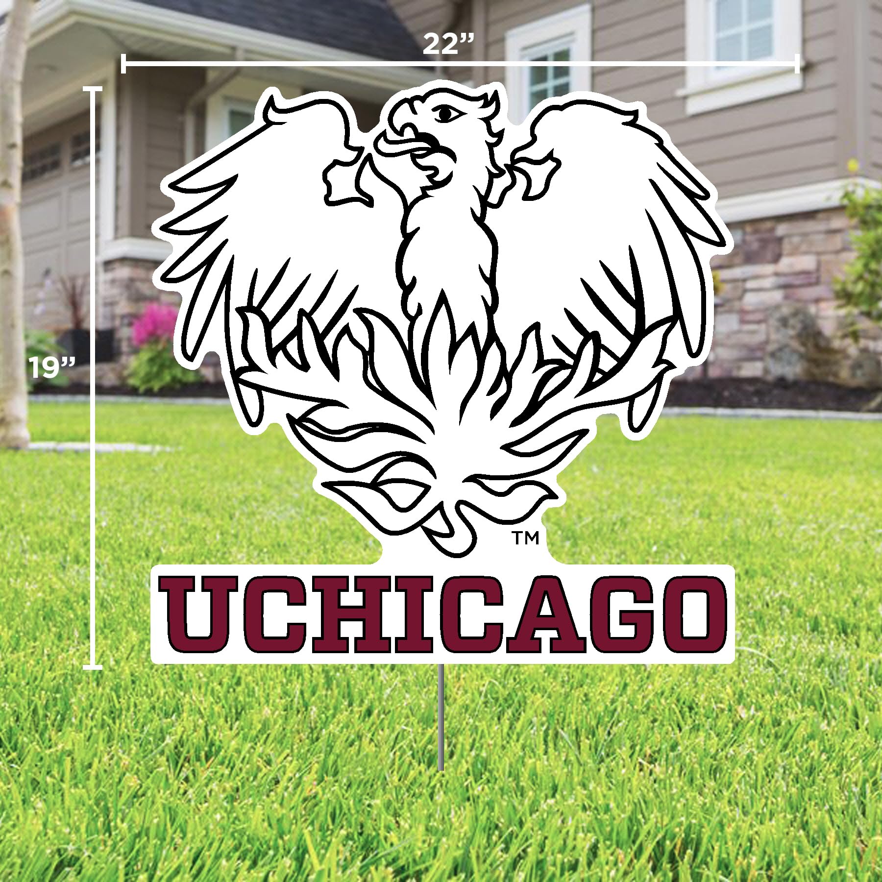 University of Chicago Mascot Lawn Sign - Walmart.com