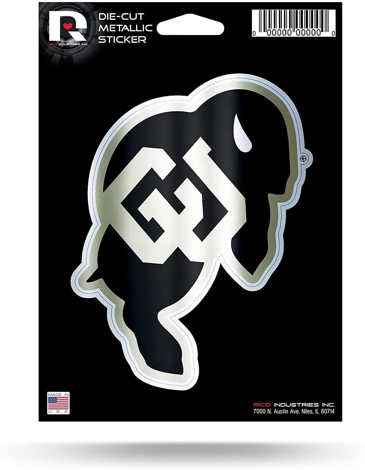 University of Colorado Buffaloes 5 Inch Sticker Decal Metallic Shimmer ...