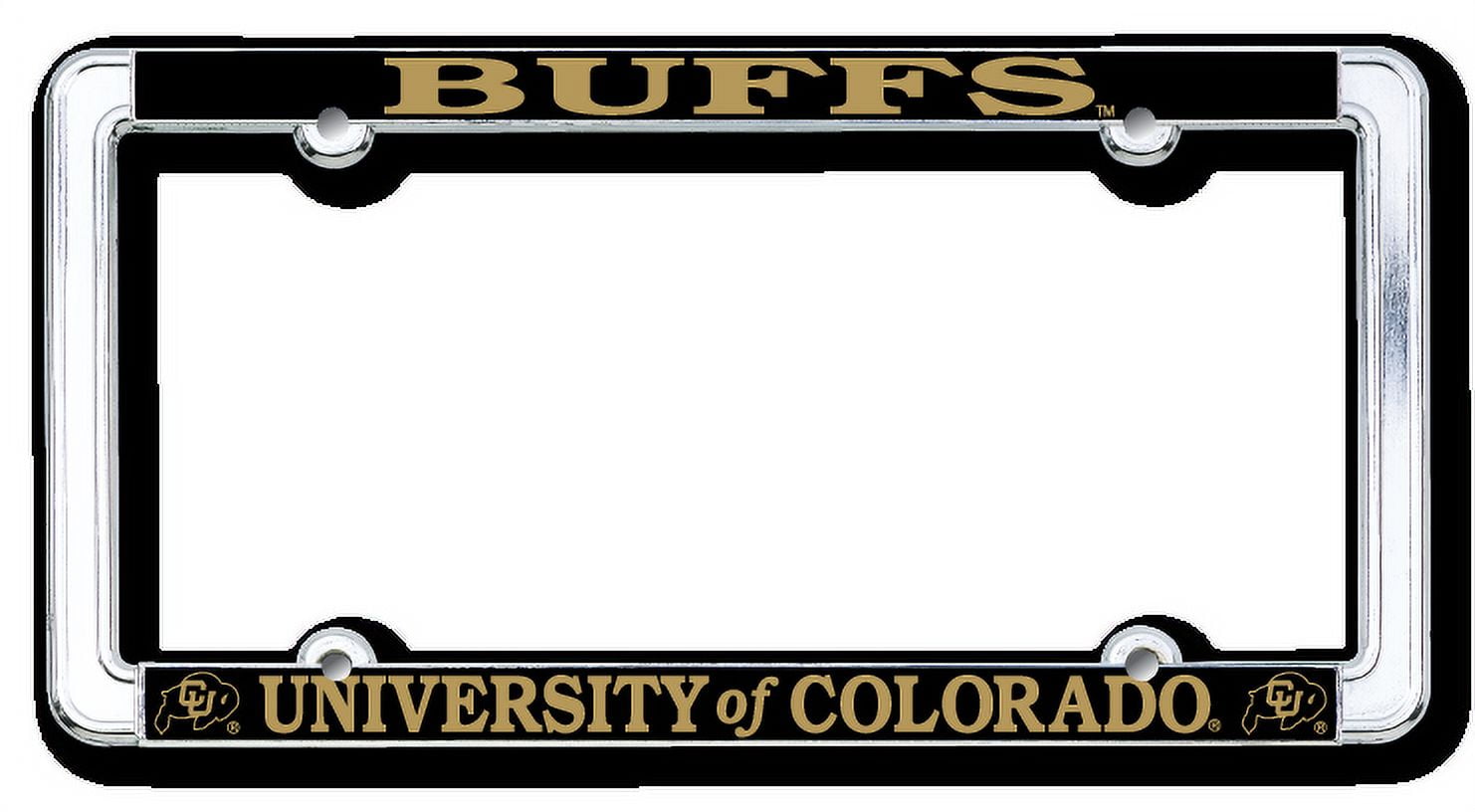 University of Colorado Buffs Metal License Plate Frame - Walmart.com