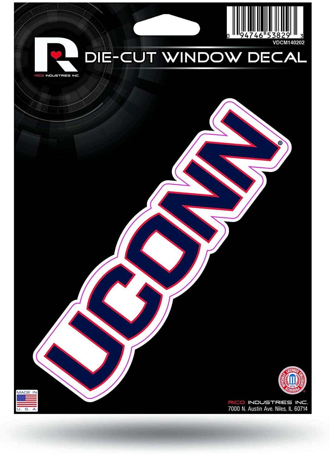University of Connecticut Huskies 5 Inch Die Cut Flat Vinyl Decal ...