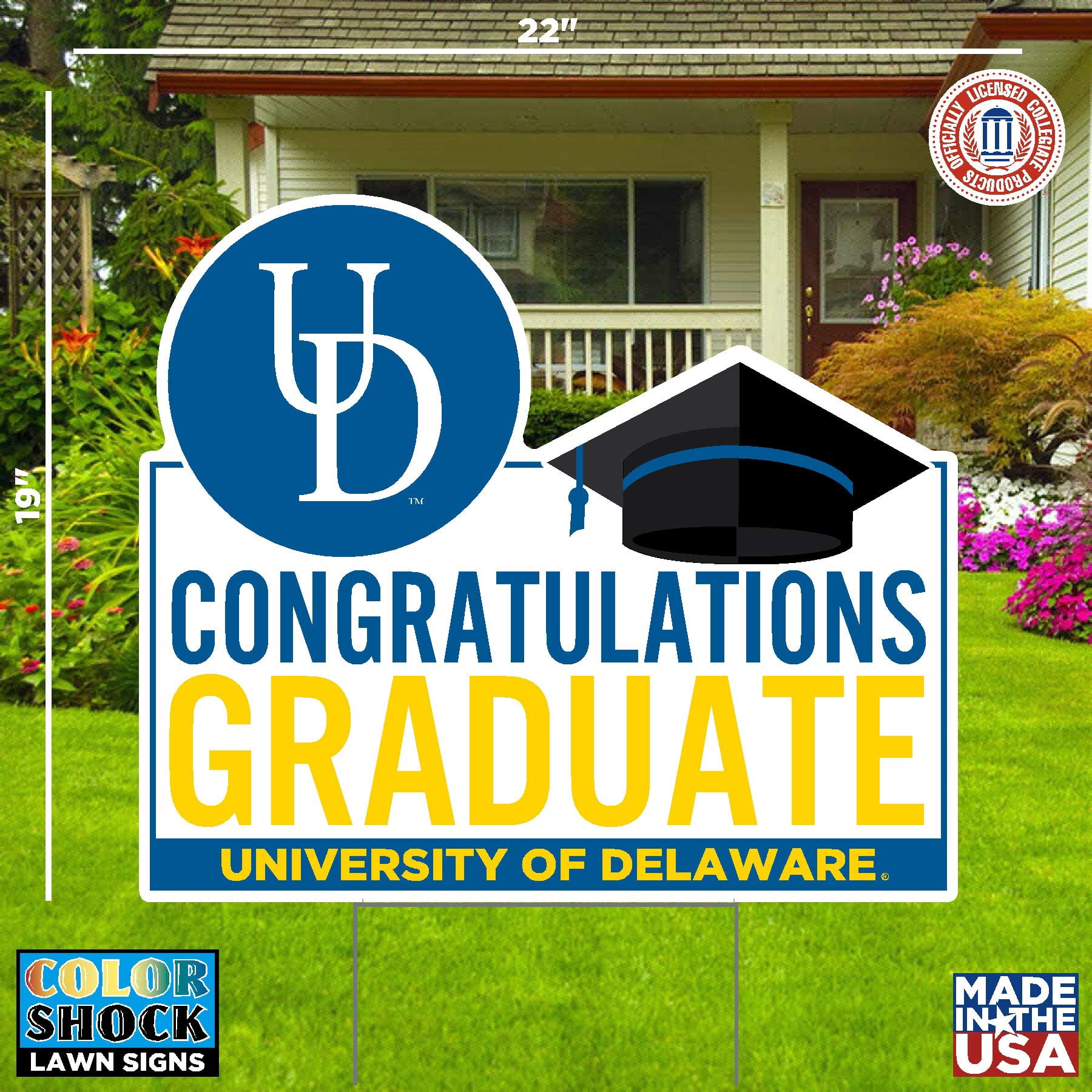 University of Delaware Graduate Lawn Sign - Congratulations Graduate ...
