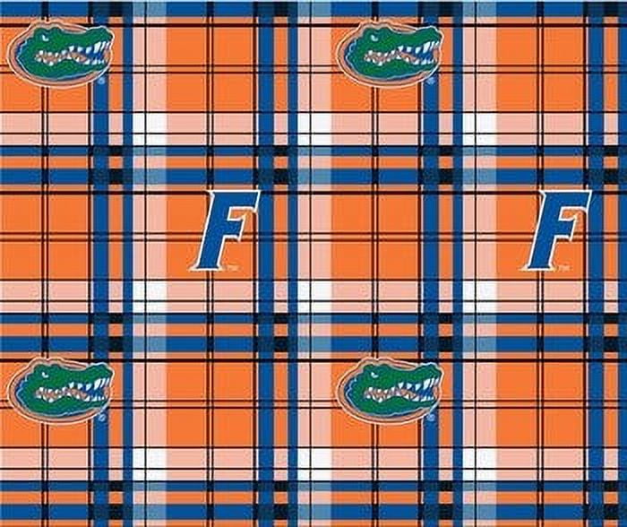 University of Florida Plaid Printed Fleece Design-Sold by the Yard ...