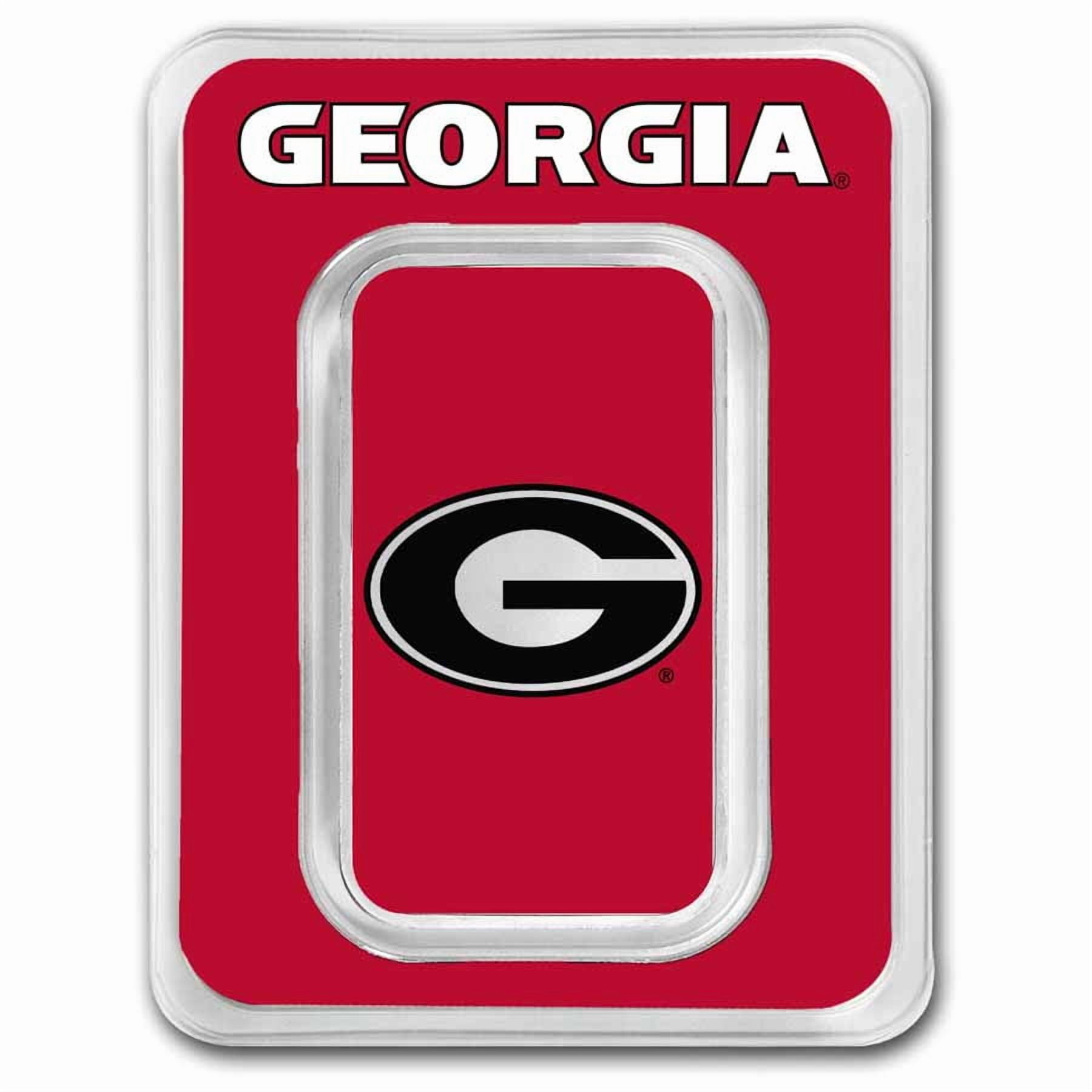 University of Georgia 1 oz Silver Colorized Bar (in TEP) - Walmart.com