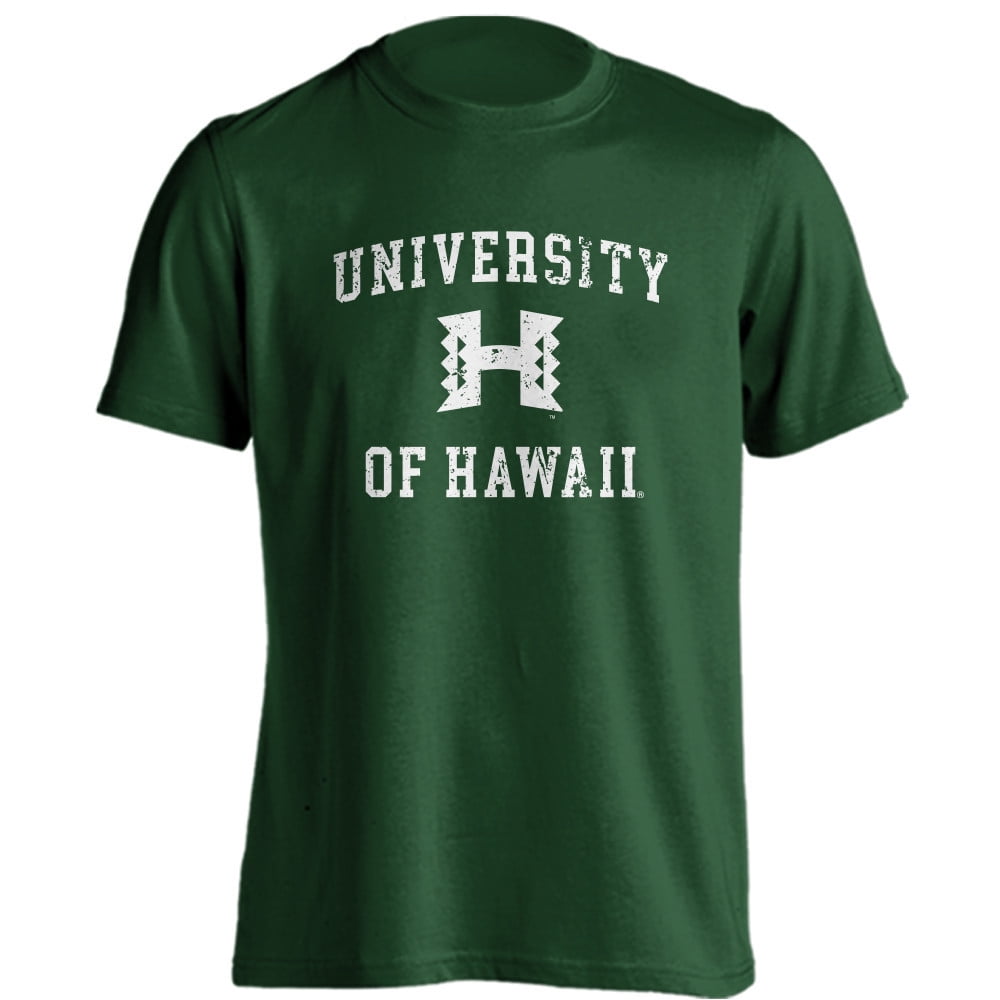 University of Hawaii Rainbow Warriors UH Distressed Retro Short Sleeve ...
