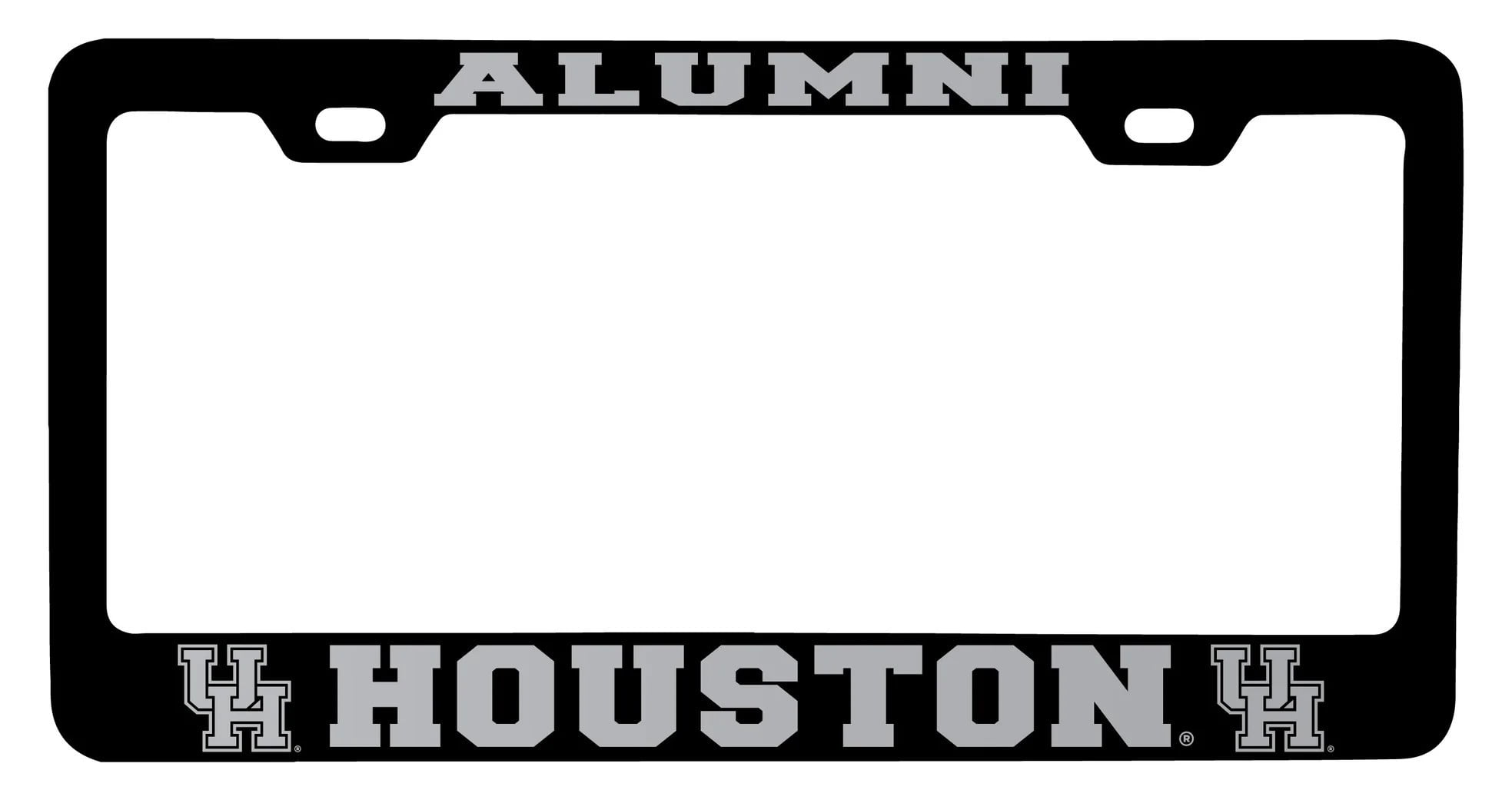 University of Houston Alumni Black Laser Engraved Metal License Plate ...
