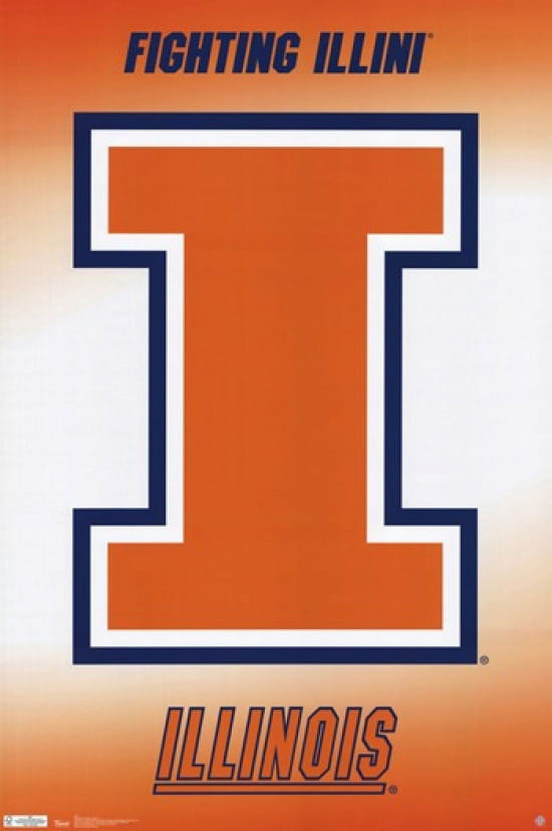 University of Illinois - Logo 11 Poster Print (24 x 36) - Walmart.com