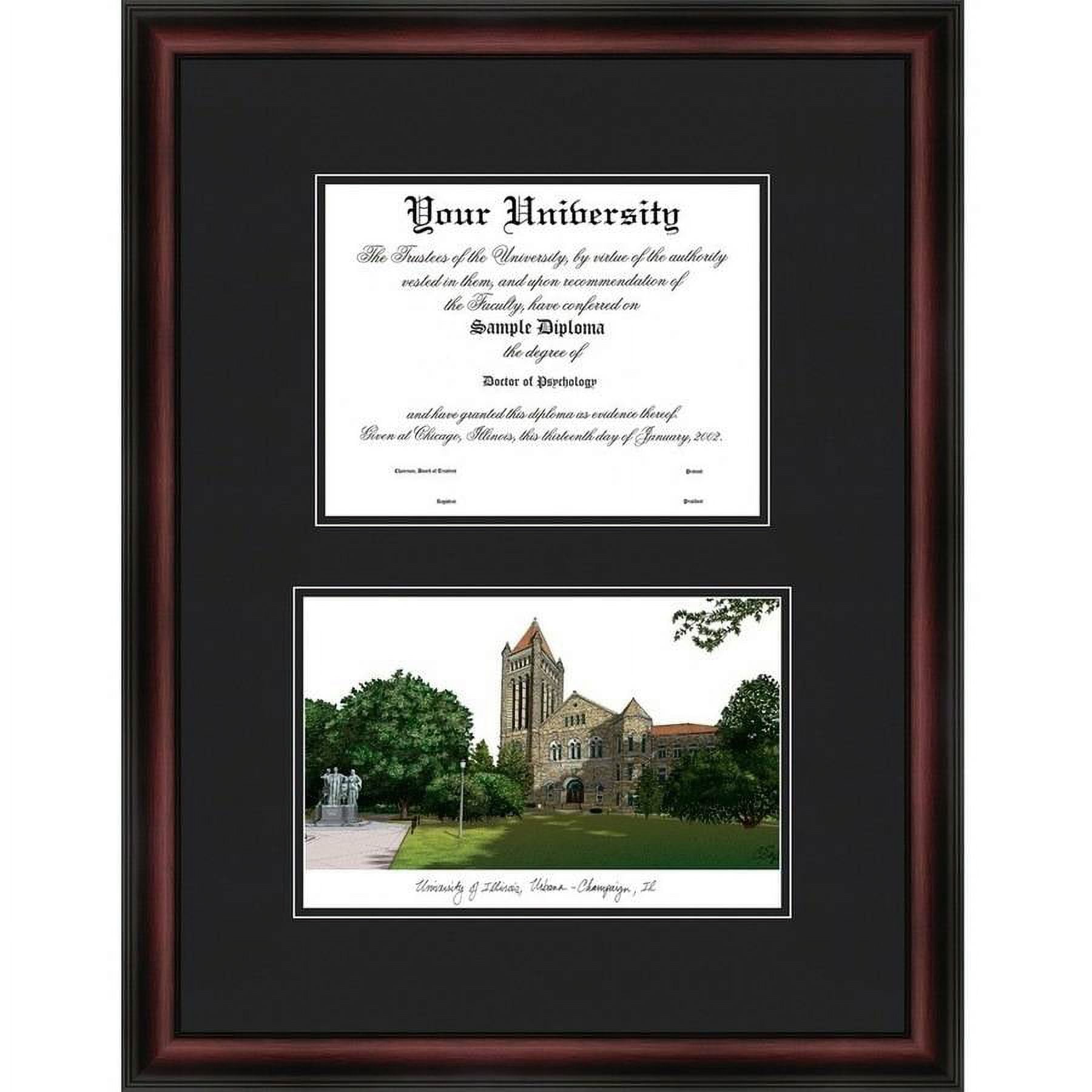 University of Illinois 11 Diplomate Diploma Frame - Walmart.com