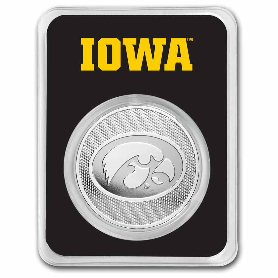 University of Iowa 1 oz Silver Round (in TEP) - Walmart.com
