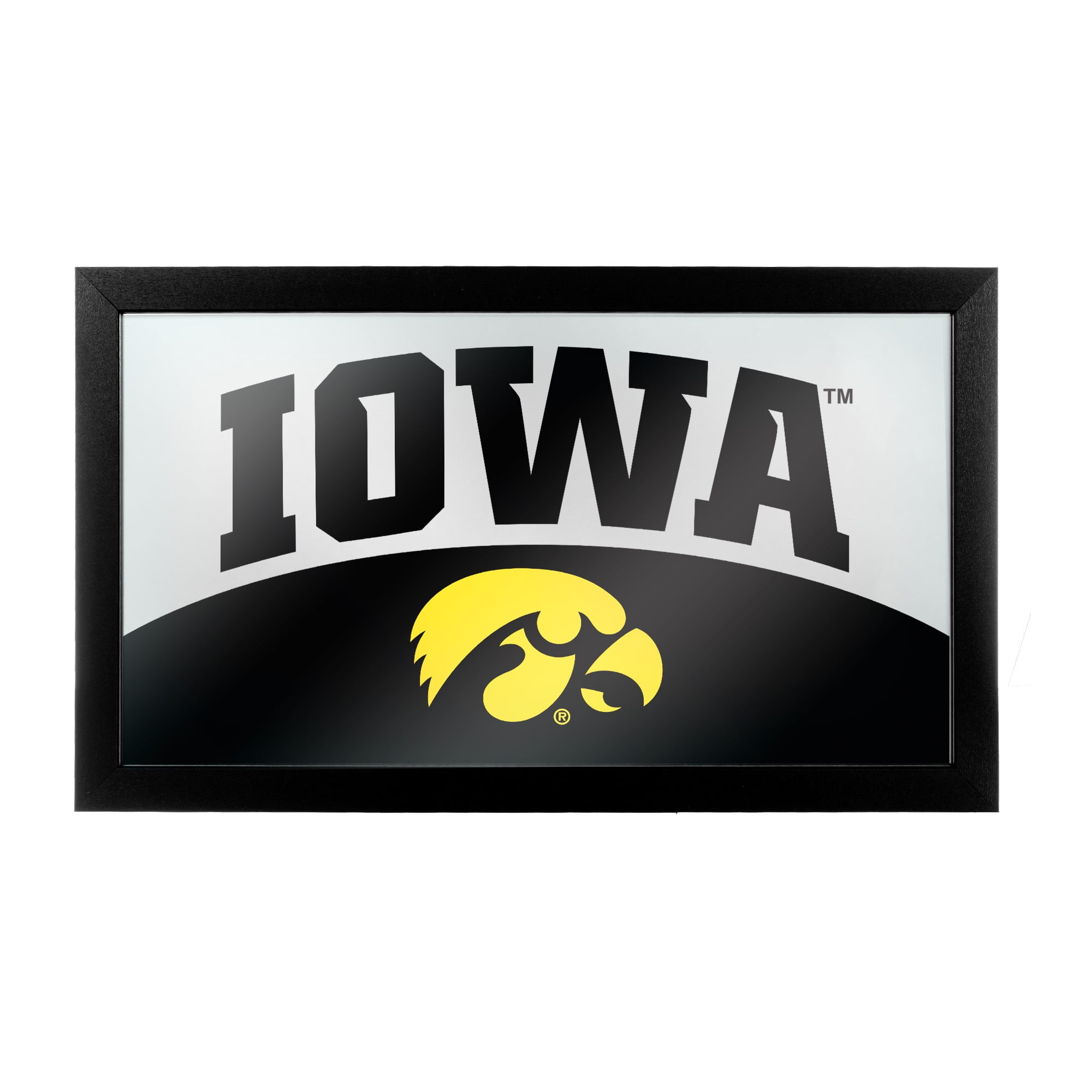 University of Iowa Framed Logo Mirror - Logo - Walmart.com