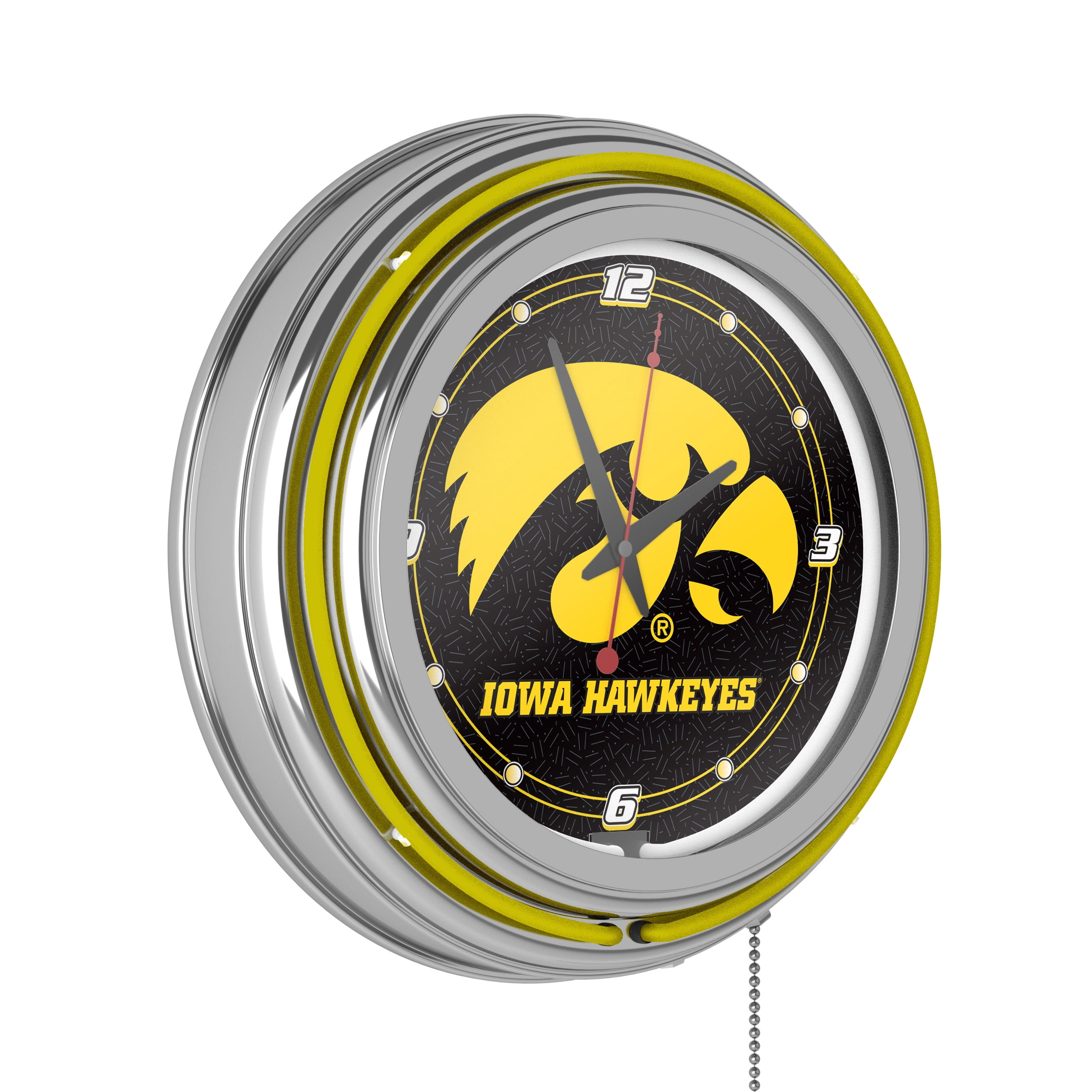 University of Iowa Retro Neon Wall Clock - 14.5 x 3 Dimensions ...