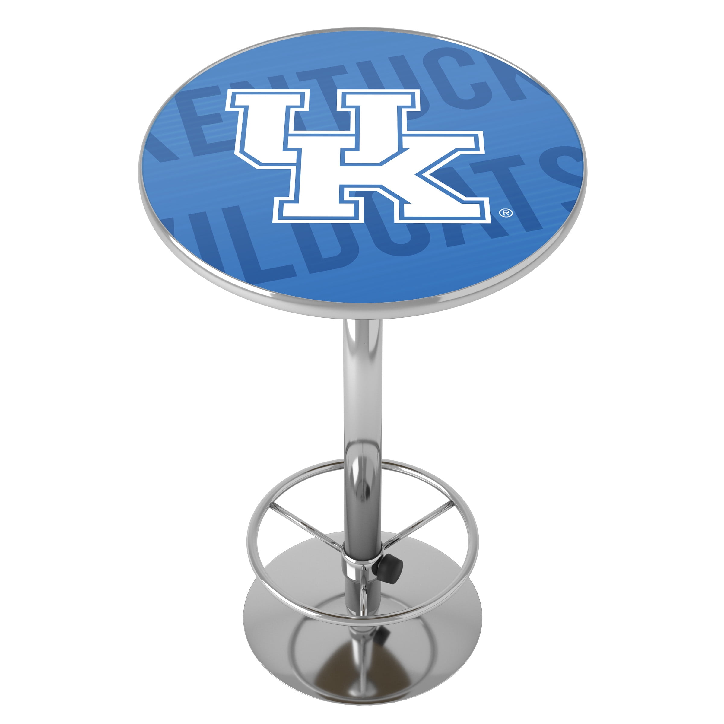 University of Kentucky Wordmark Bar Table with Adjustable Footrest and ...