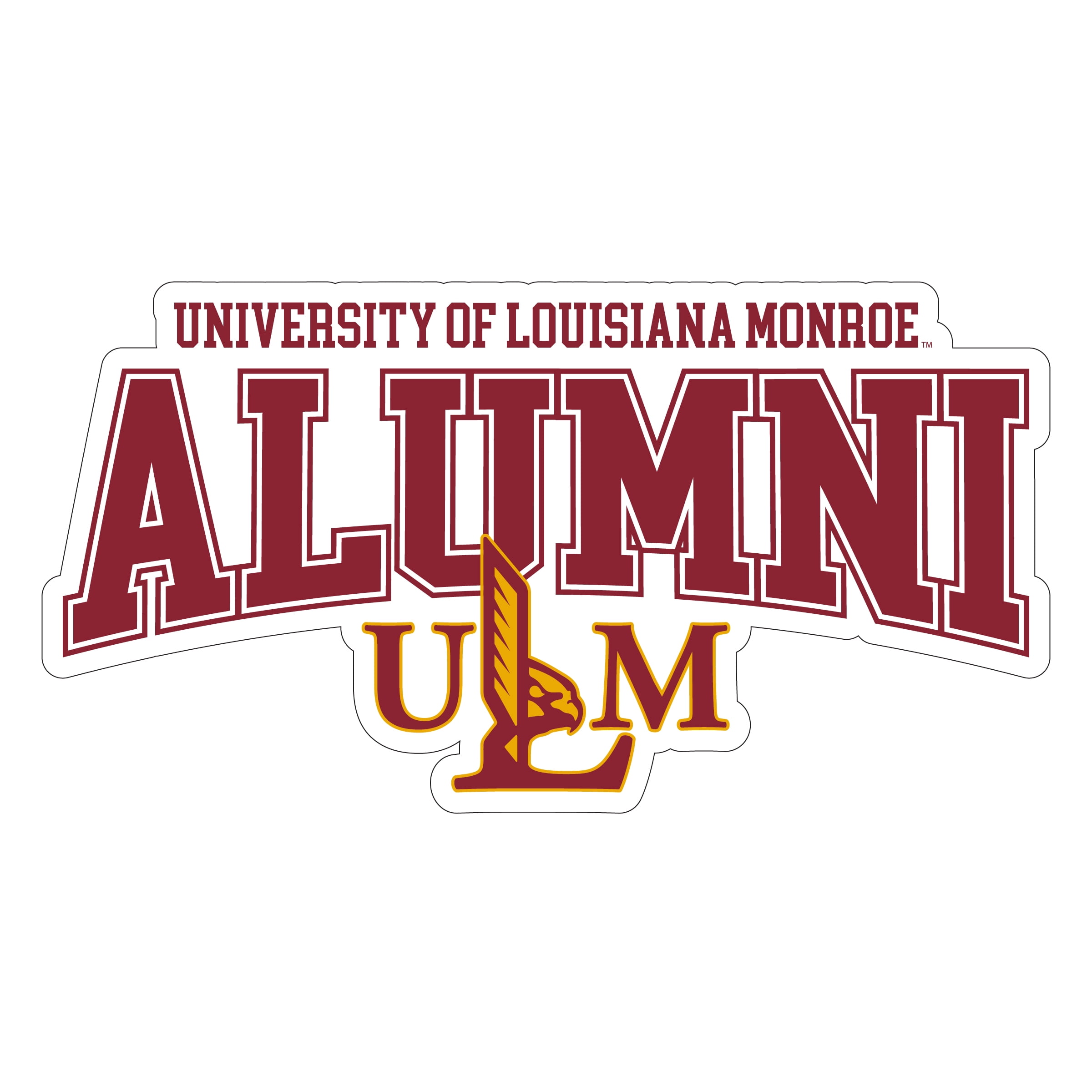 University of Louisiana Monroe Laser Cut Alumni Vinyl Sticker ...