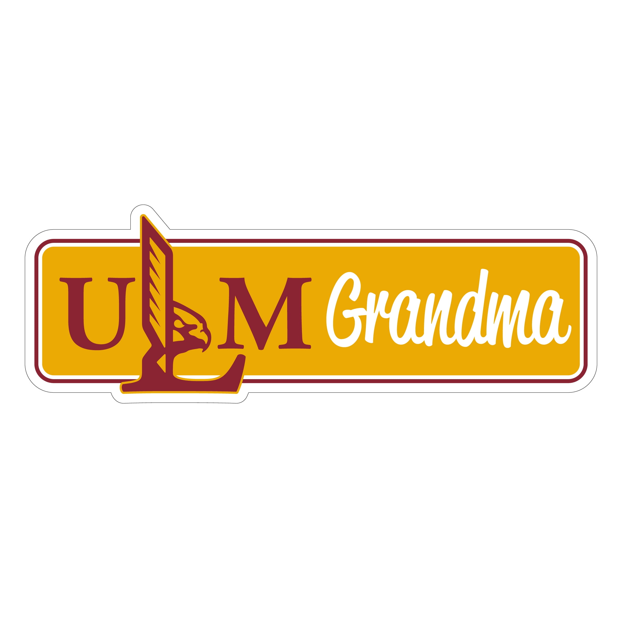 University of Louisiana Monroe Proud Grandma Die Cut Decal Officially ...