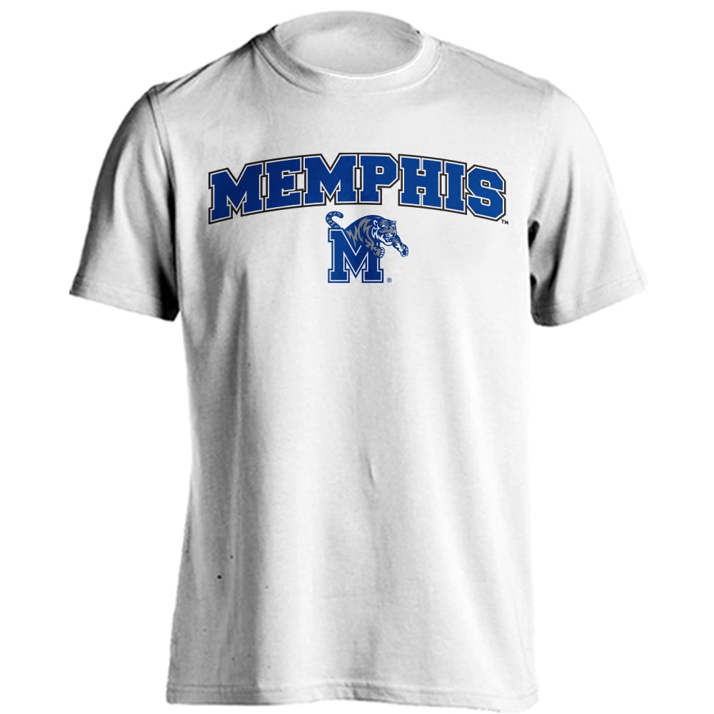 University of Memphis Tigers Classic Arch with Mascot Short Sleeve T ...