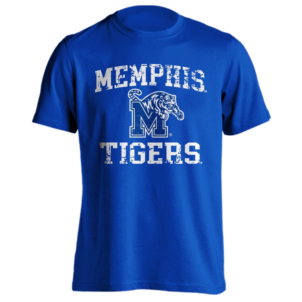 University of Memphis Tigers UM Distressed Retro Short Sleeve T-Shirt ...