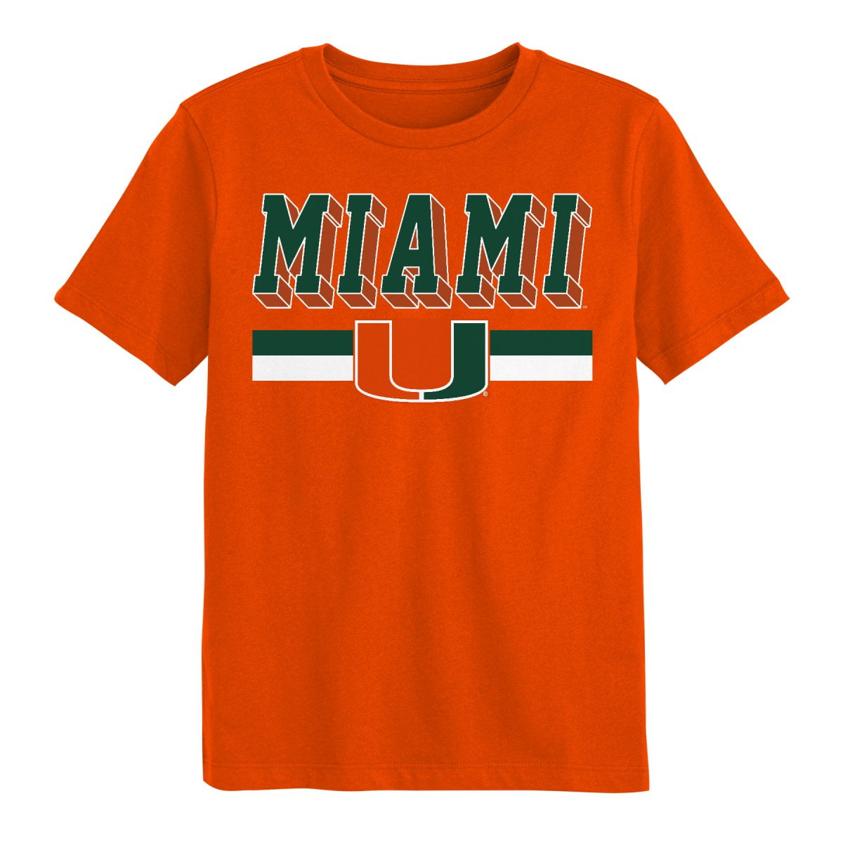 University of Miami NCAA Boys Away Color Cotton Tee - Walmart.com