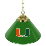 University of Miami Single Shade Brass Bar Lamp, 14" - Walmart.com