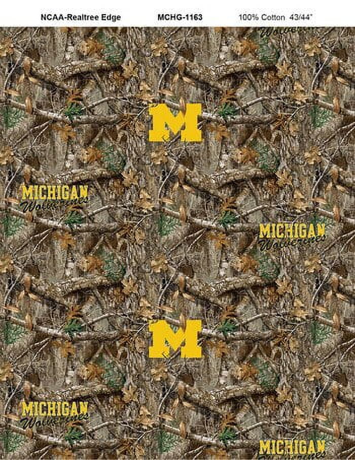 University of Michigan REALTREE CAMO cotton fabric-Sold by the yard ...