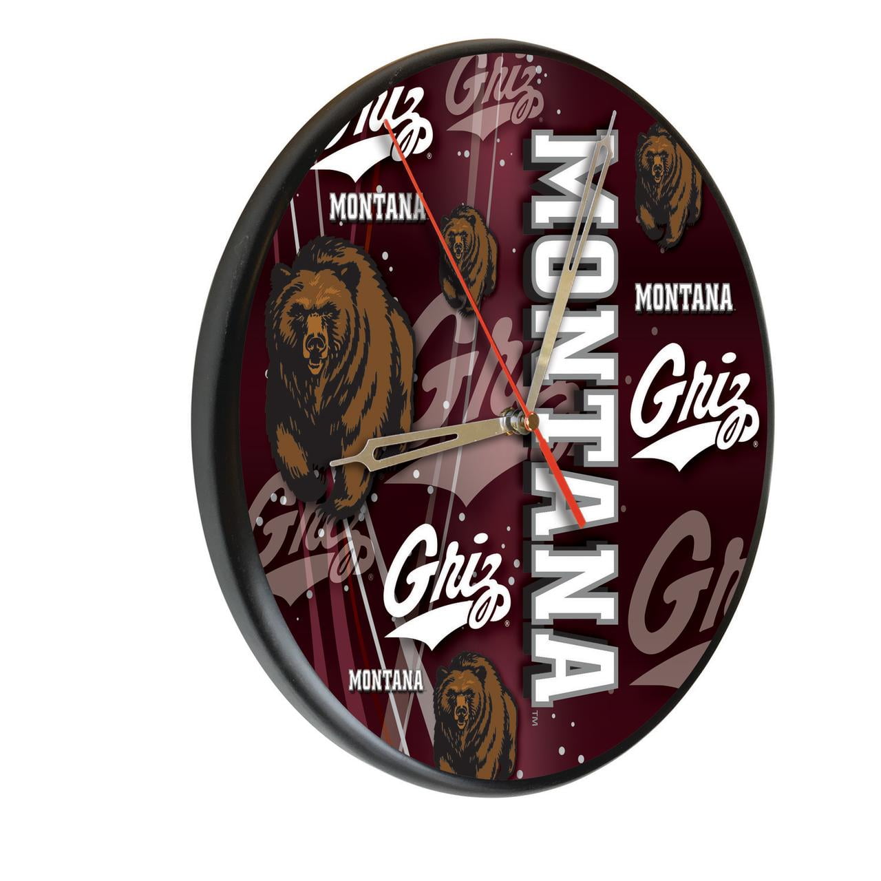University of Montana 13" Solid Wood Clock - Walmart.com