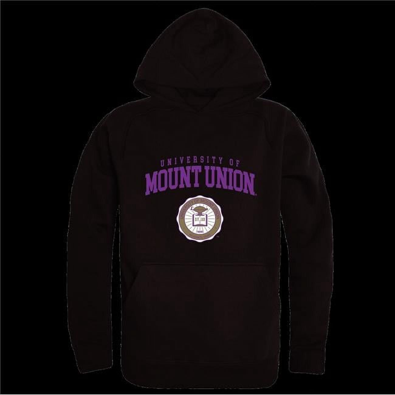 University of Mount Union Purple Raiders Seal Hoodie, Black - Extra ...