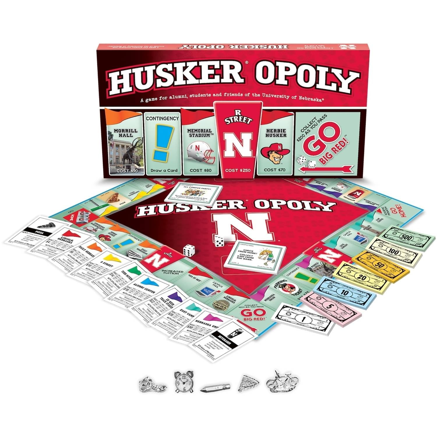 University of Nebraska - Huskeropoly Board Game - Walmart.com