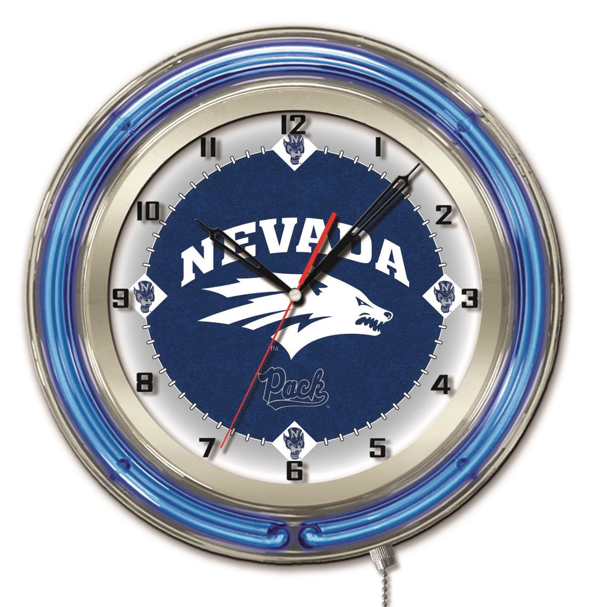 University of Nevada 19" Double Neon Wall Clock - Walmart.com