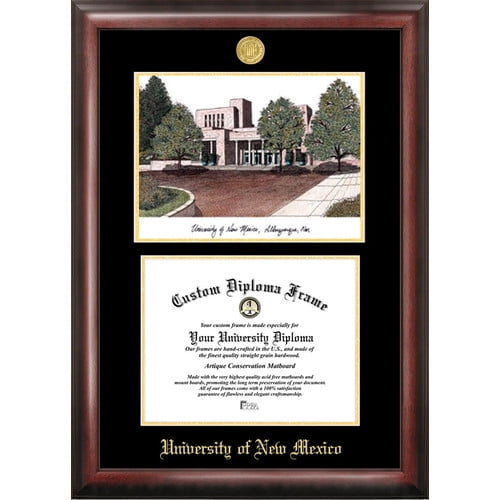 University of New Mexico 8.5" x 11" Gold Embossed Diploma Frame with ...