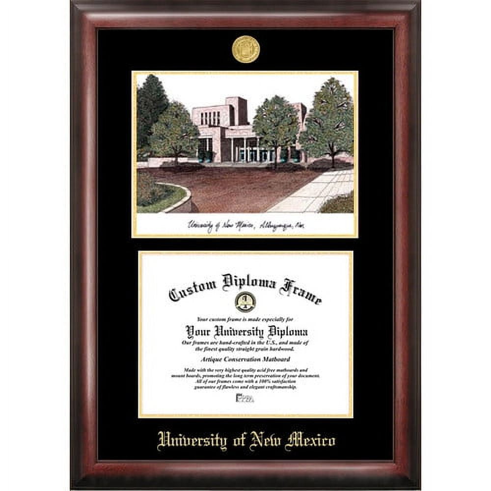 University of New Mexico 8.5" x 11" Gold Embossed Diploma Frame with ...