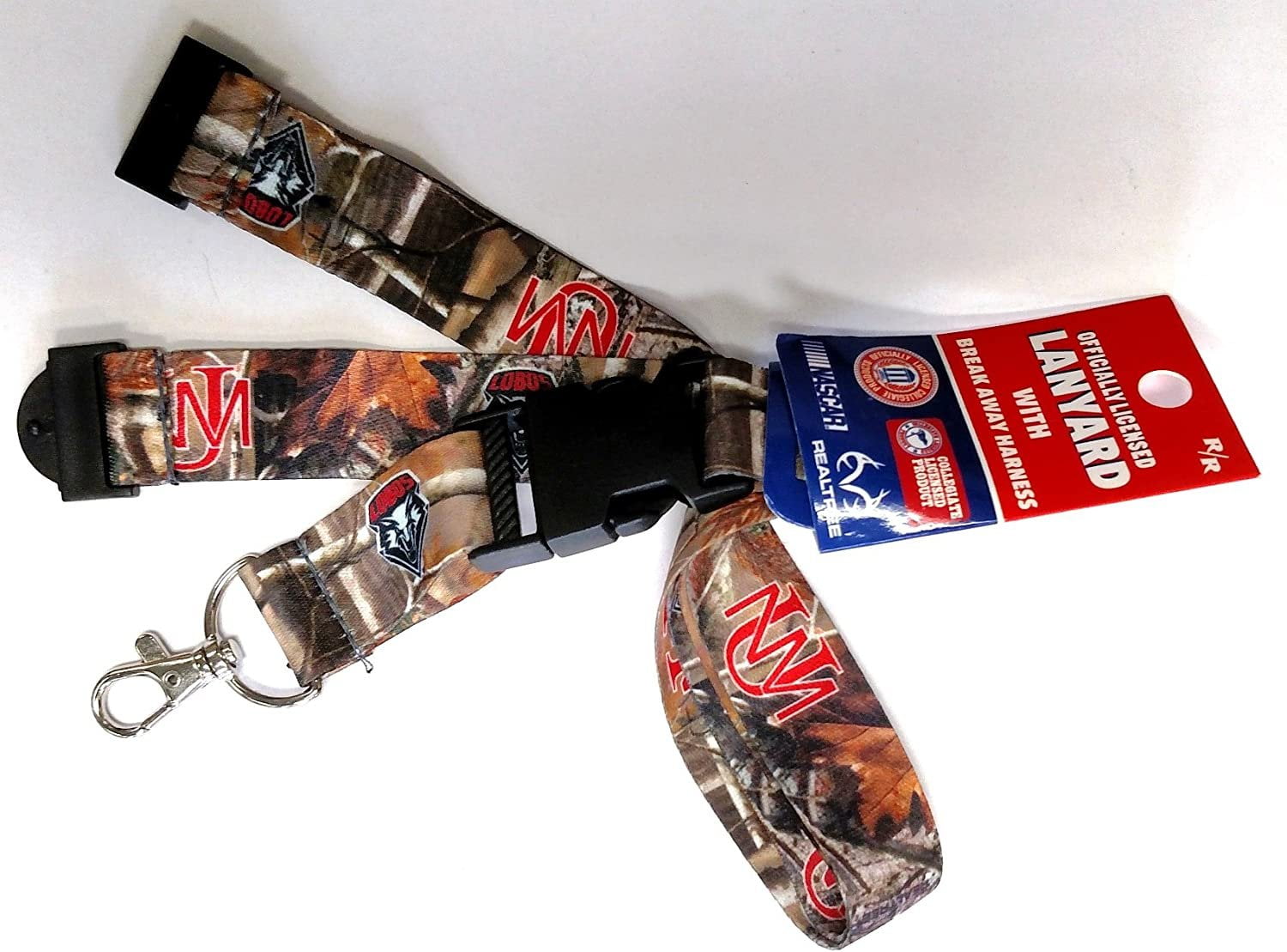 University of New Mexico Lobos Camo Lanyard Keychain Double Sided ...