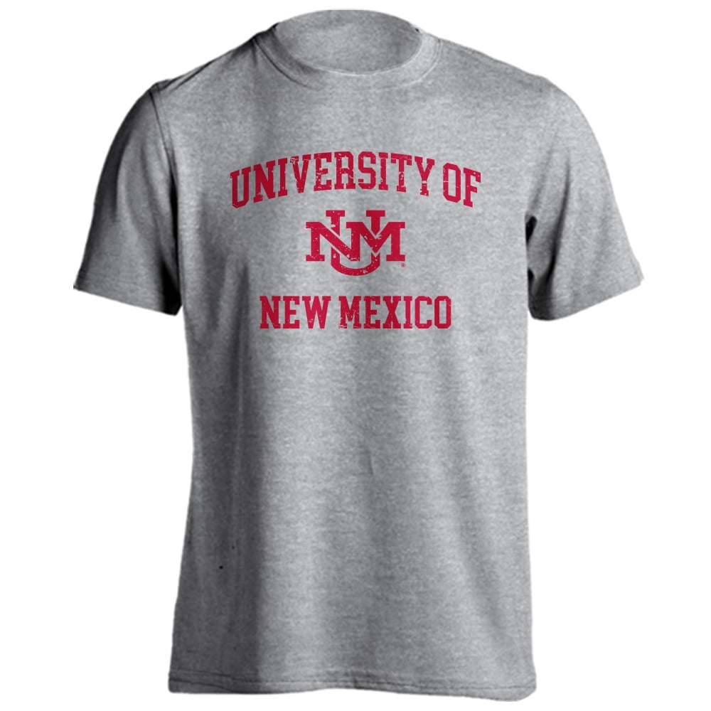 University of New Mexico Lobos UNM Distressed Retro Short Sleeve T ...