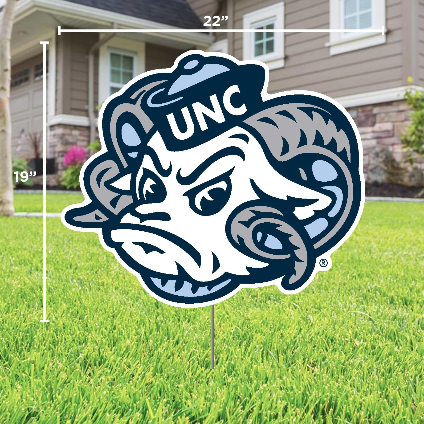 University of North Carolina Mascot Lawn Sign - Walmart.com