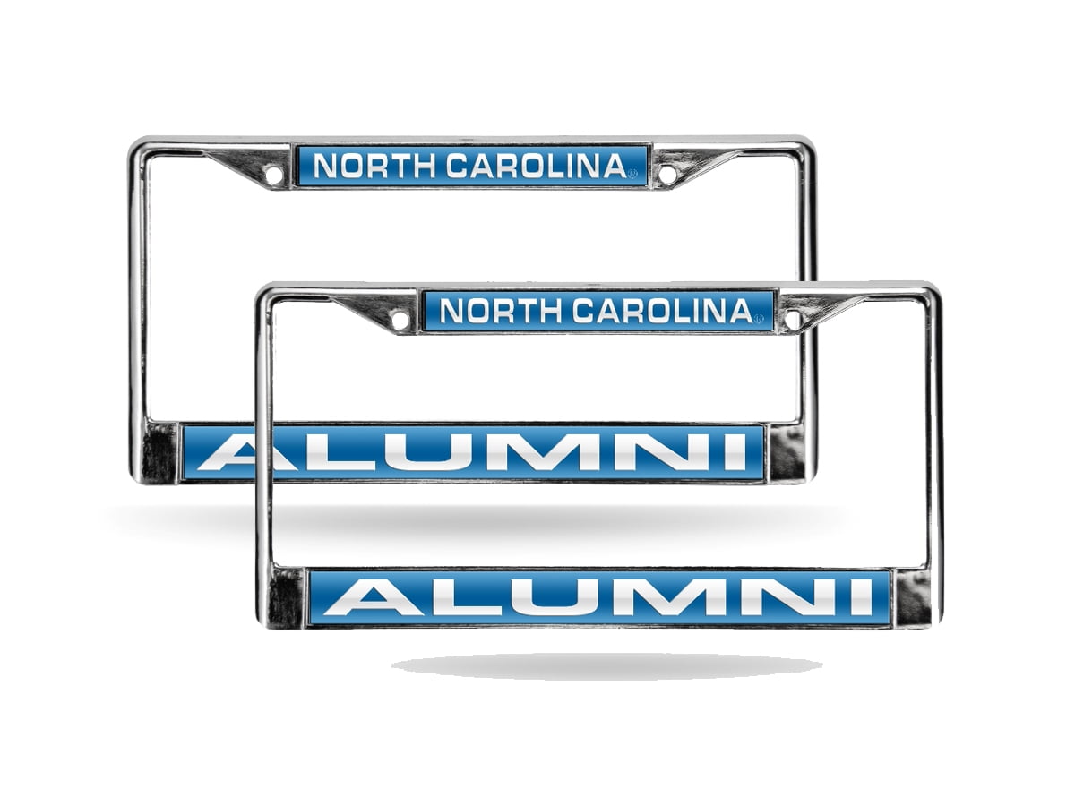 University of North Carolina UNC Alumni Chrome Metal Laser License ...