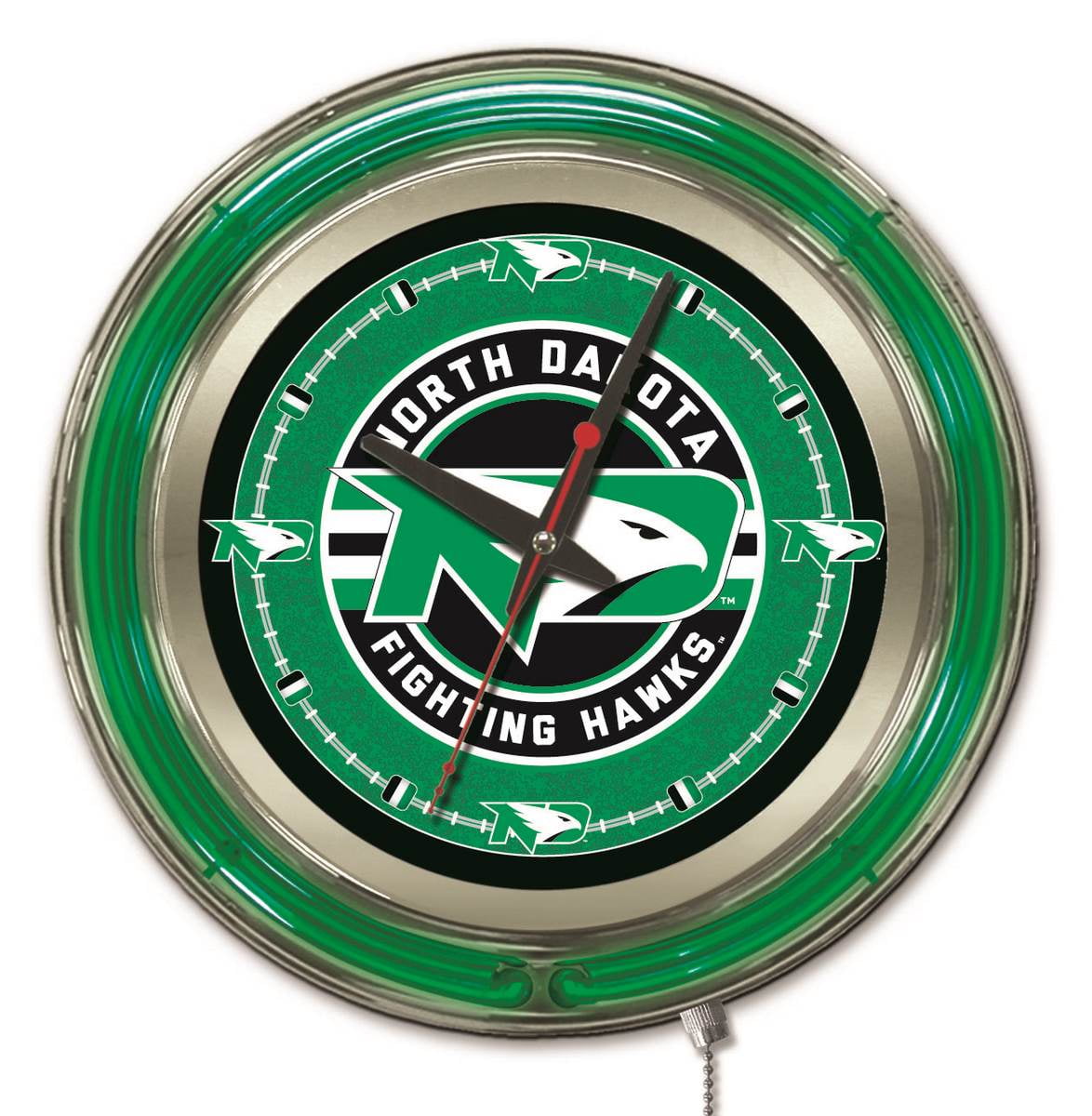 University of North Dakota 15" Double Neon Wall Clock - Walmart.com