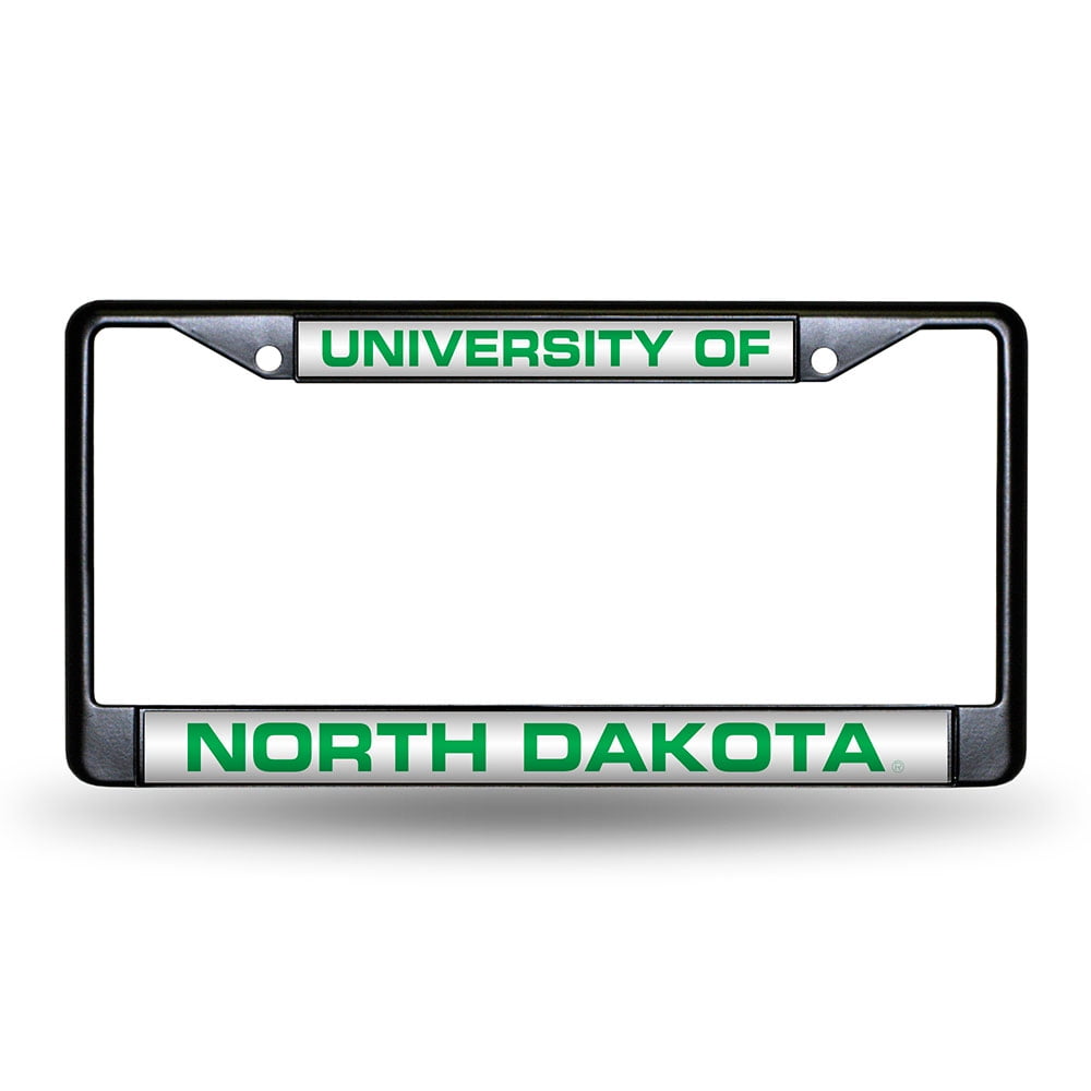 University of North Dakota Black Metal Laser Cut License Plate Frame ...