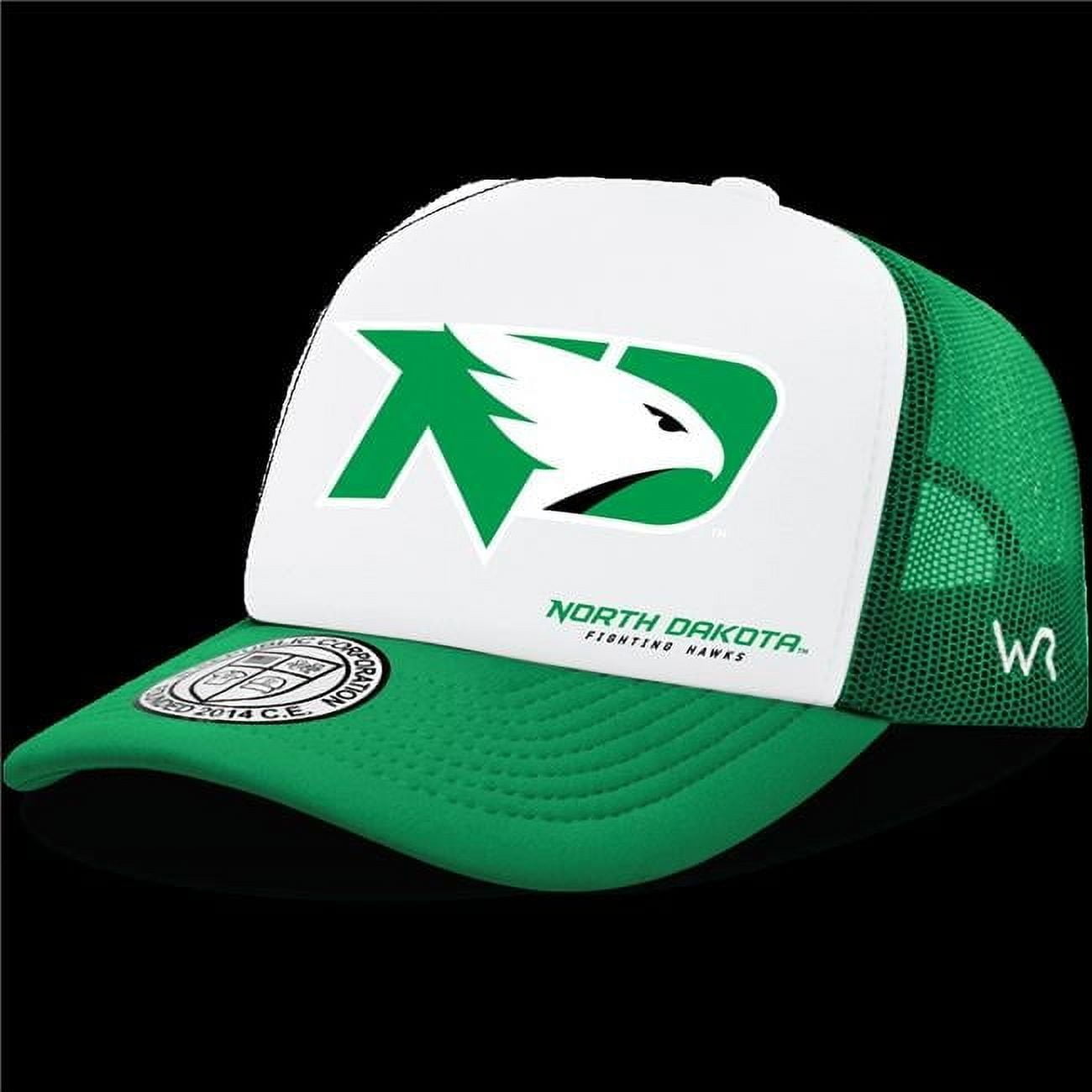 University of North Dakota Fighting Hawks Jumbo College Caps, Kelly ...