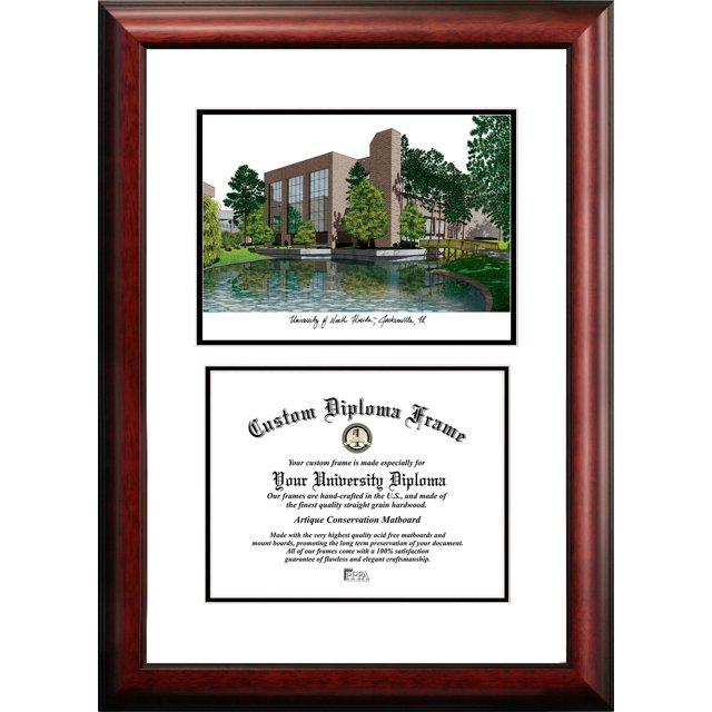 University of North Florida 8.5" x 11" Scholar Diploma Frame - Walmart.com