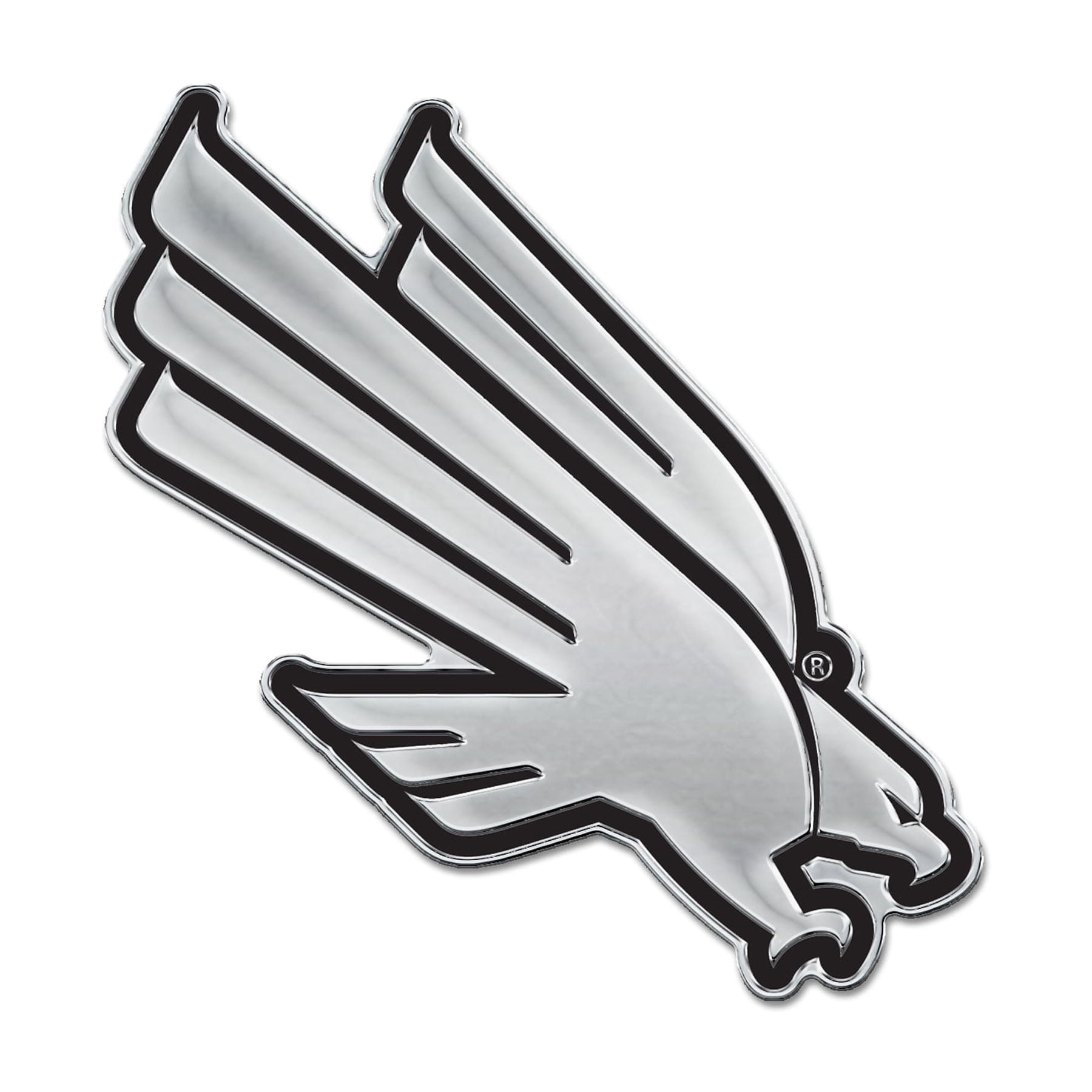 NCAA North Texas Team Metal Chrome Free Form Auto Emblem - Walmart.com