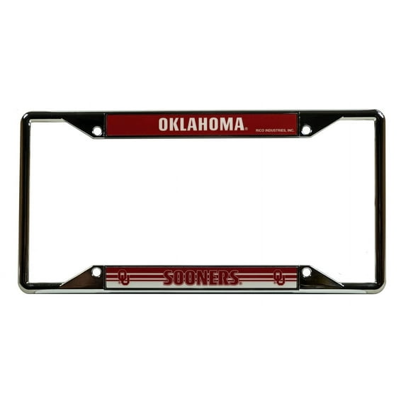 Oklahoma-Sooner's EZ View License Plate Frame - Designed for Upper or ...