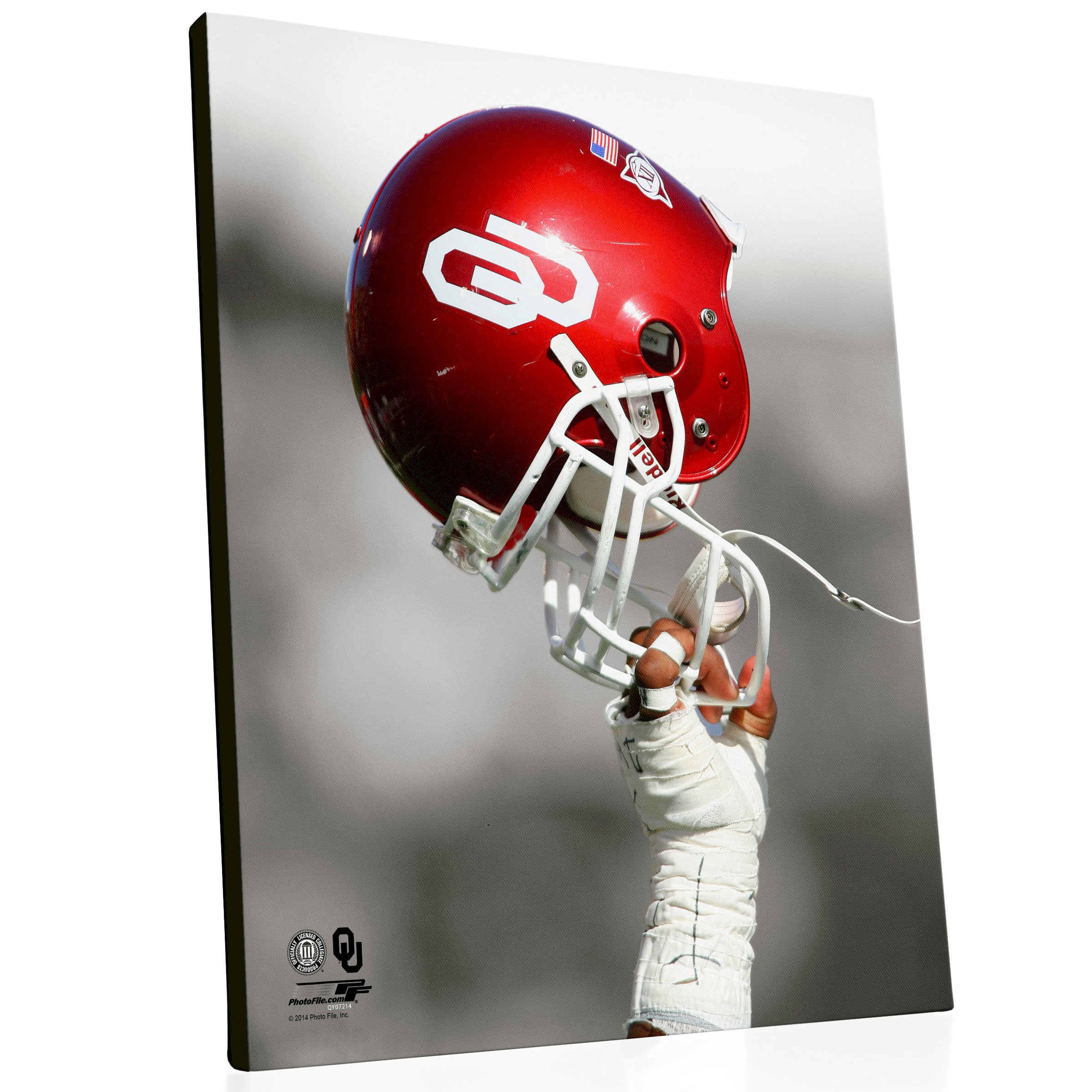 University of Oklahoma Sooners Helmet Spotlight 16"x20" Stretched ...