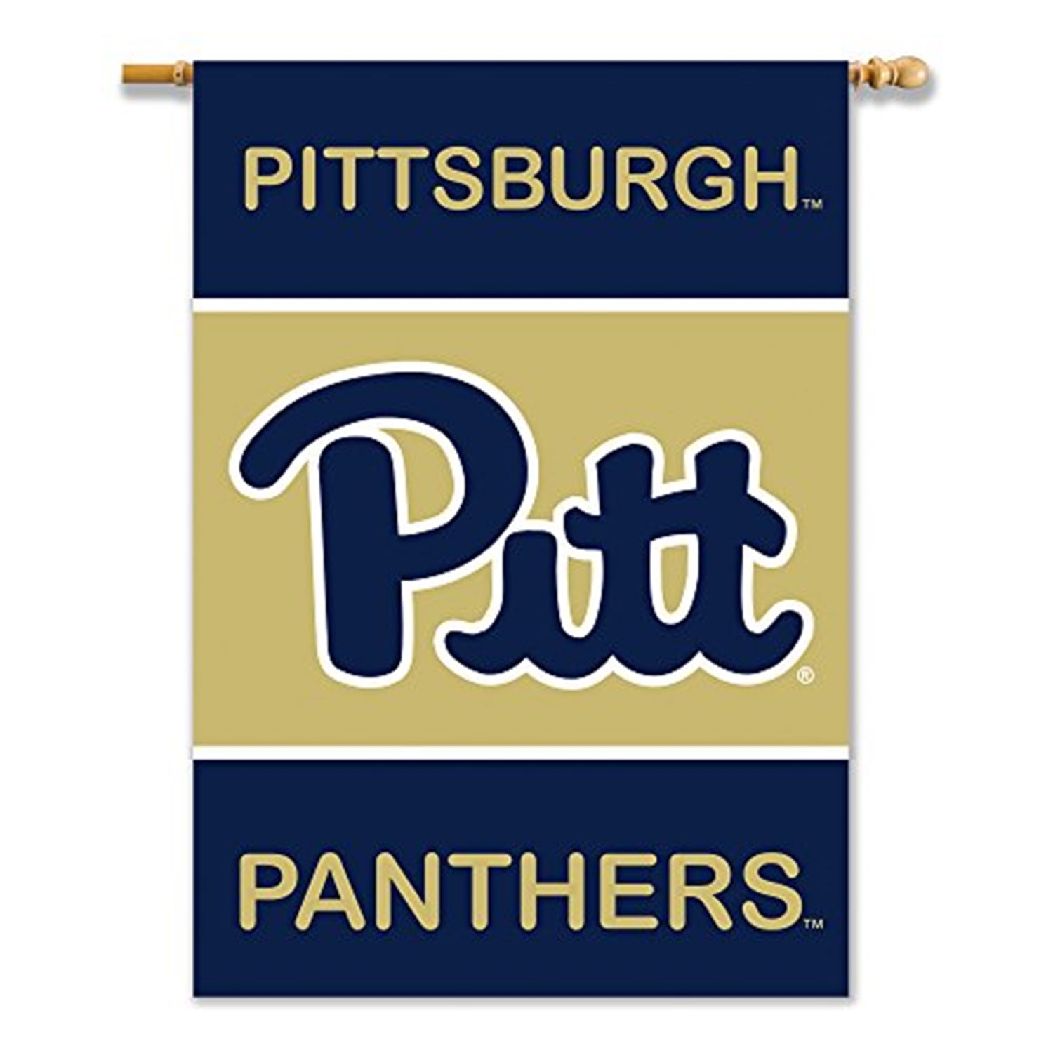 University of Pittsburgh Panthers Pitt Premium 2-Sided 28x40 Inch House ...